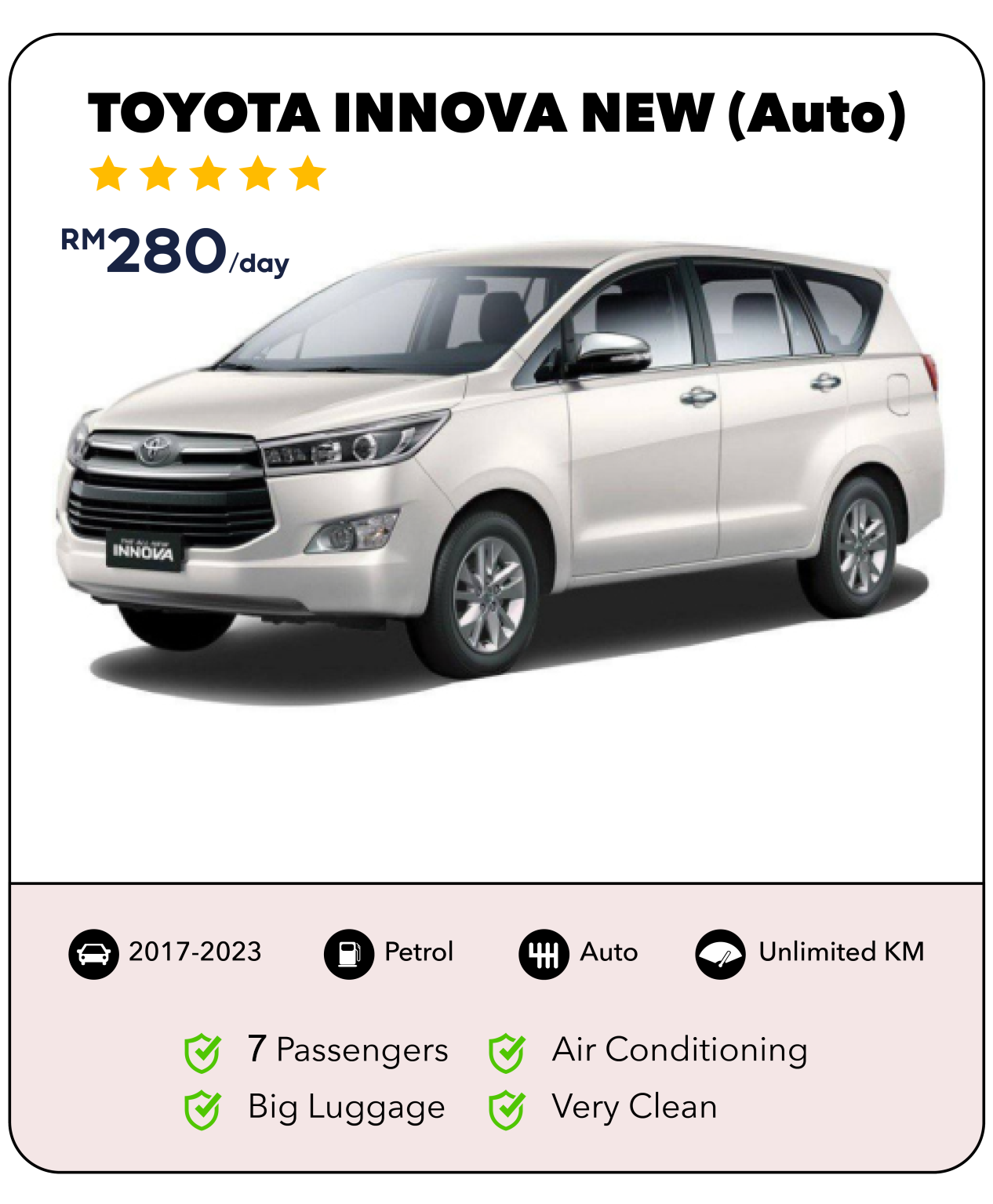 Innova Car Price